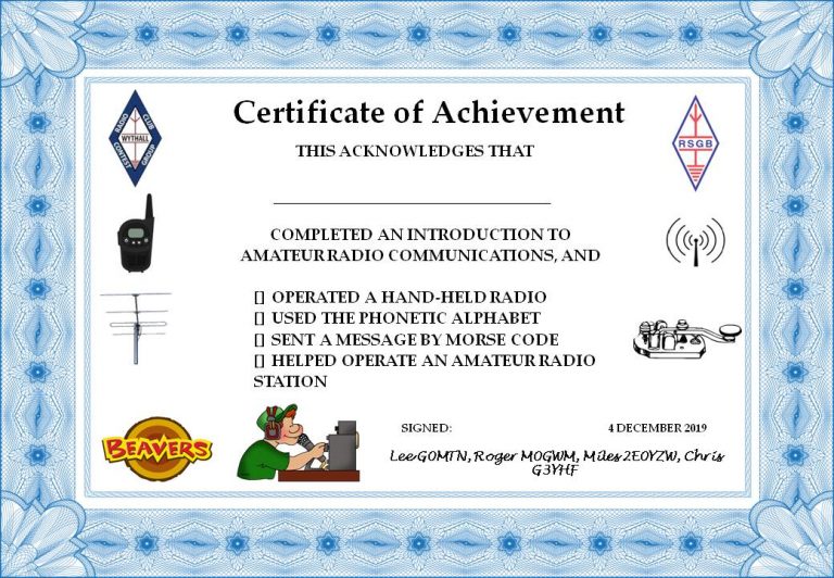 wythall radio club | Wythall Beavers on the Air!